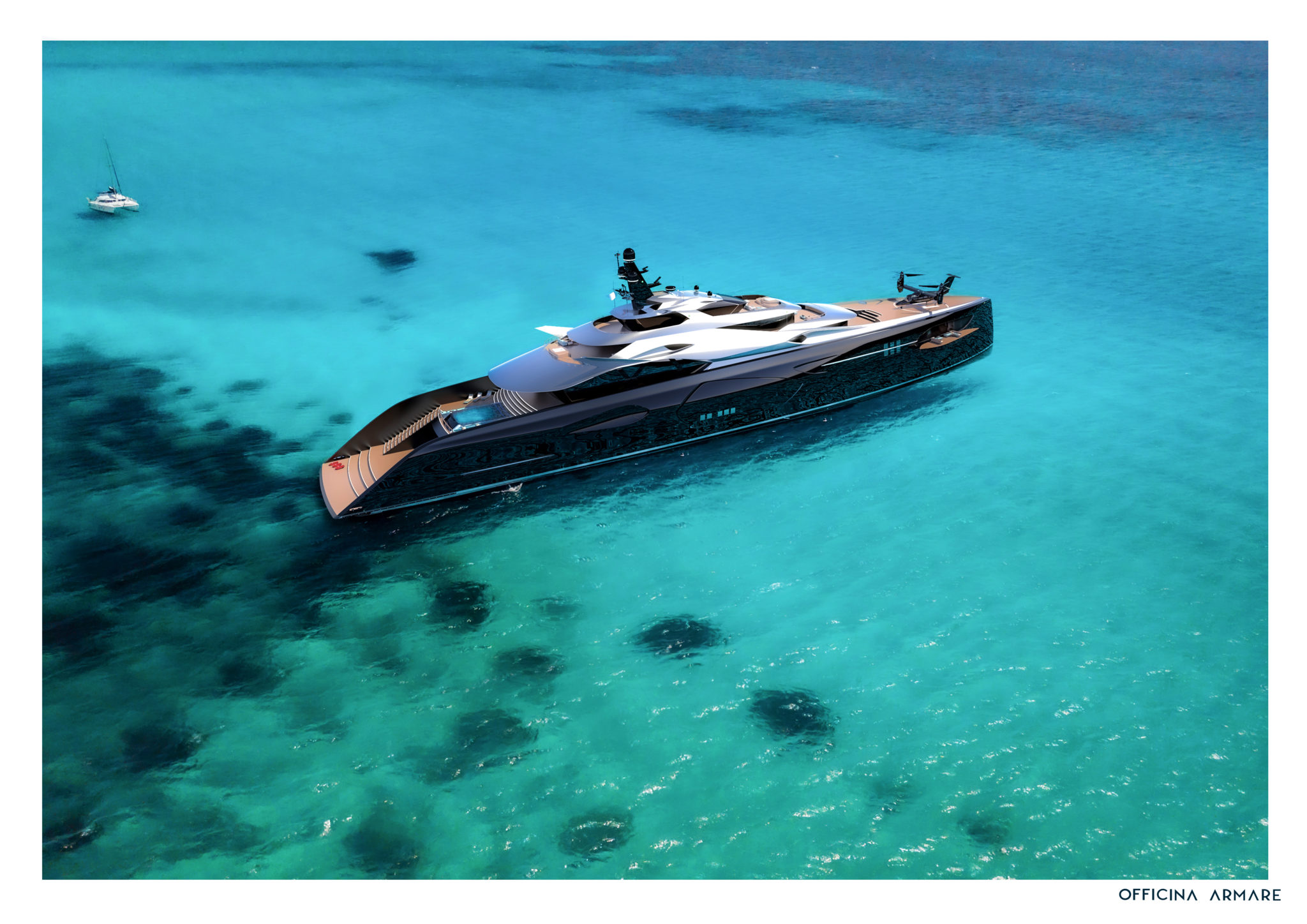 Officina Armare’nin uzay gemisine benzeyen en yeni konsept mega yatı ...
