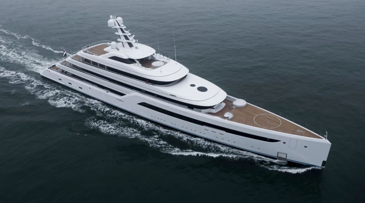 Feadship üretimi süper yat Zen deniz denemelerinde görüntülendi ...